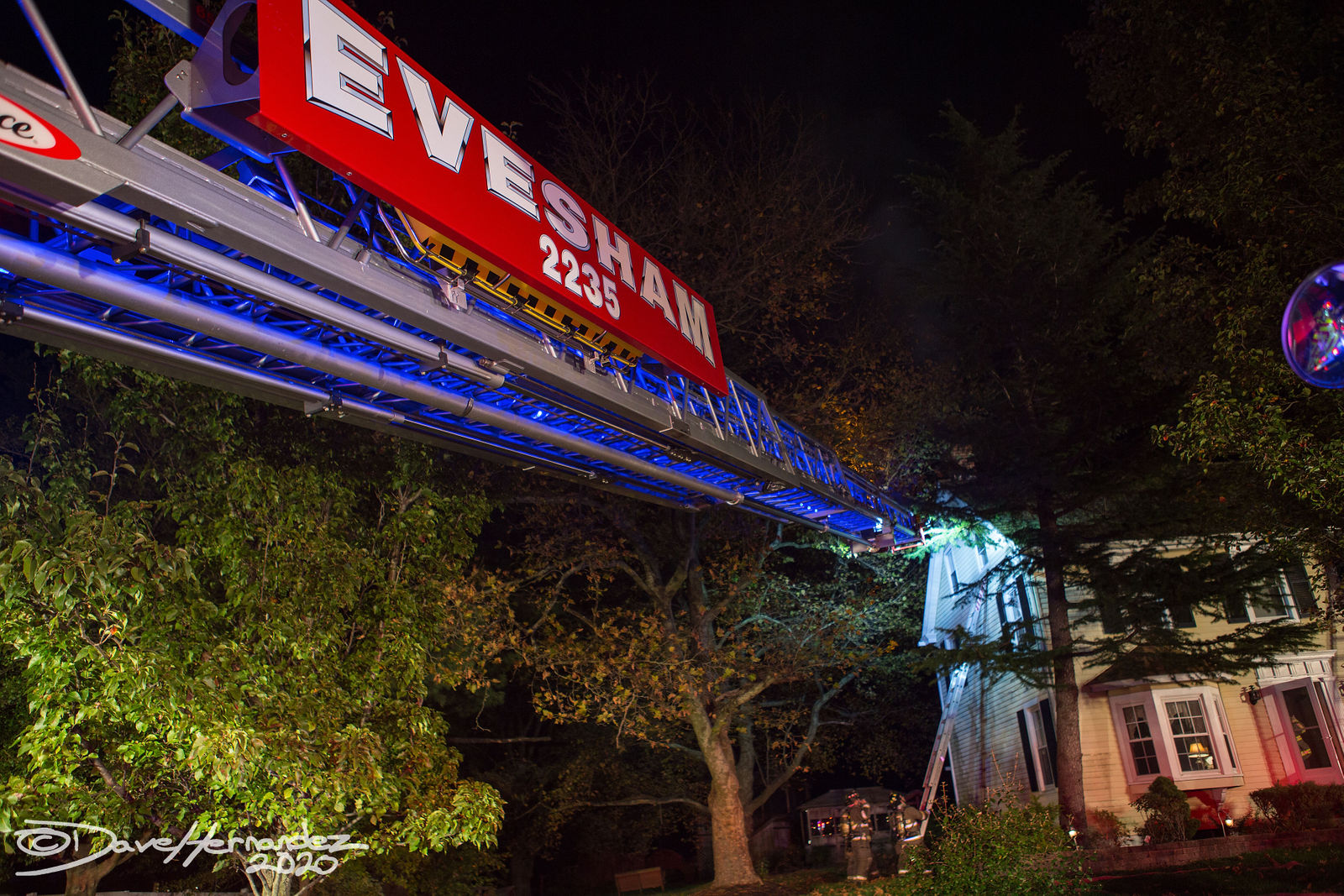 Evesham Chimney Fire by Dave Hernandez Photo