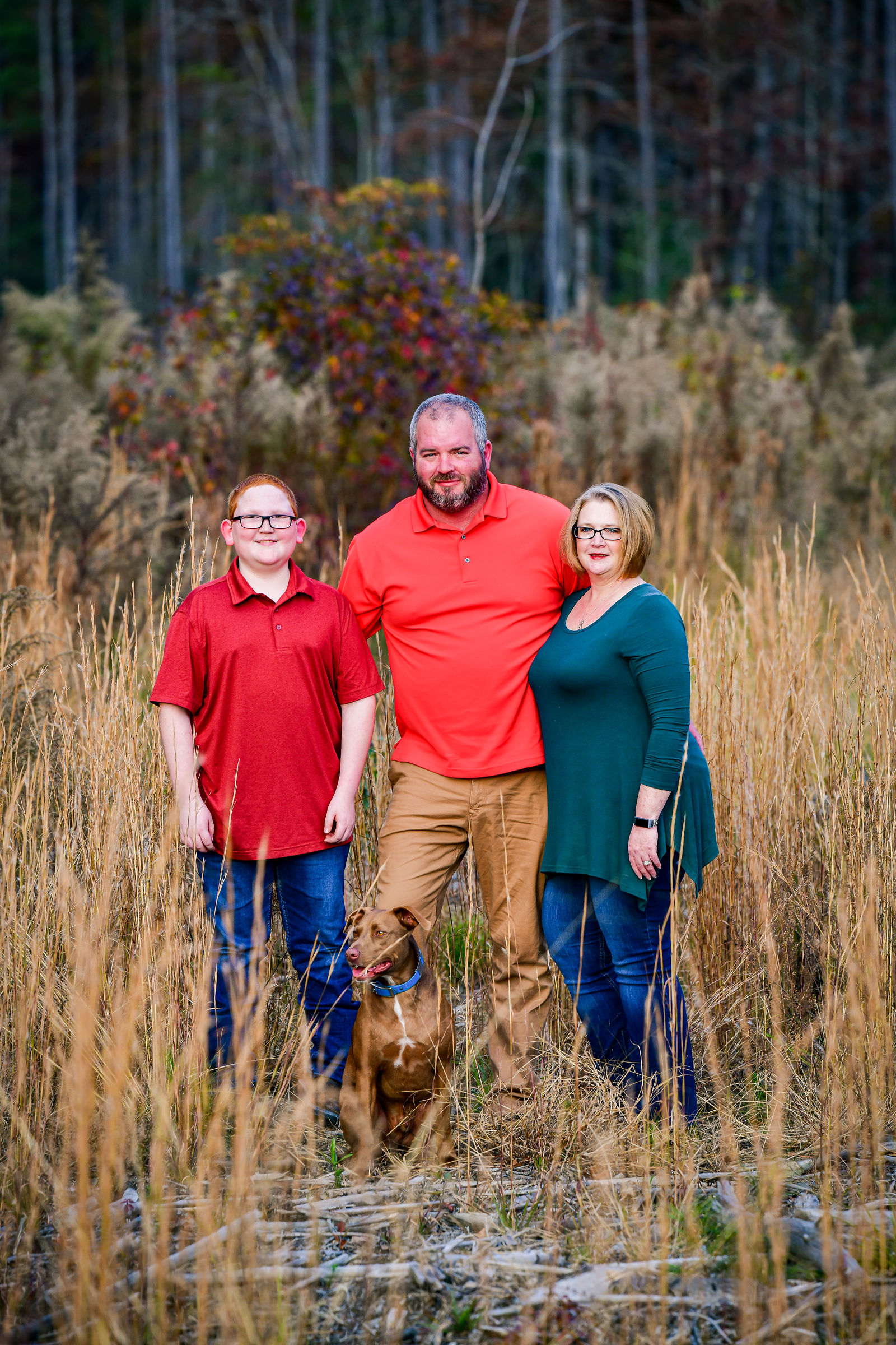 Todd, Jamie, Colton and Sarge | Fall Session by Sweet Peach Photography