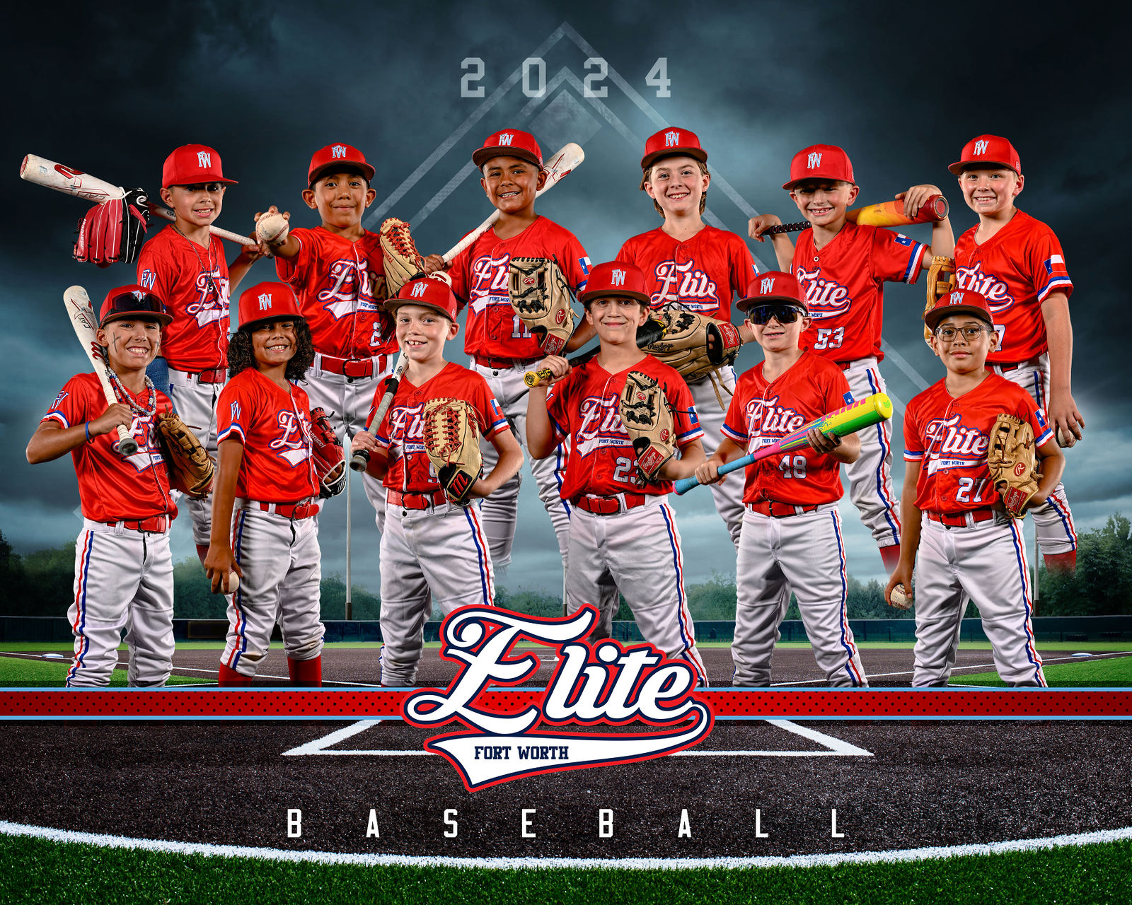 Ft. Worth Elite Baseball Portraits 10u by Break Neck Photography