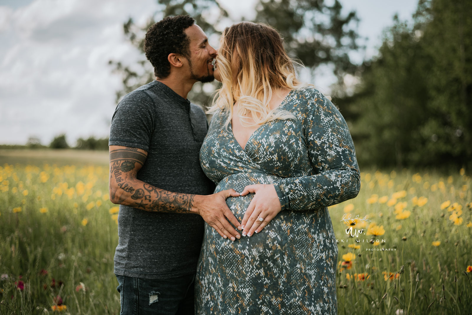 Kristina + Johnathan Maternity | Wild Flowers \ Gregg Farms by Nikki ...