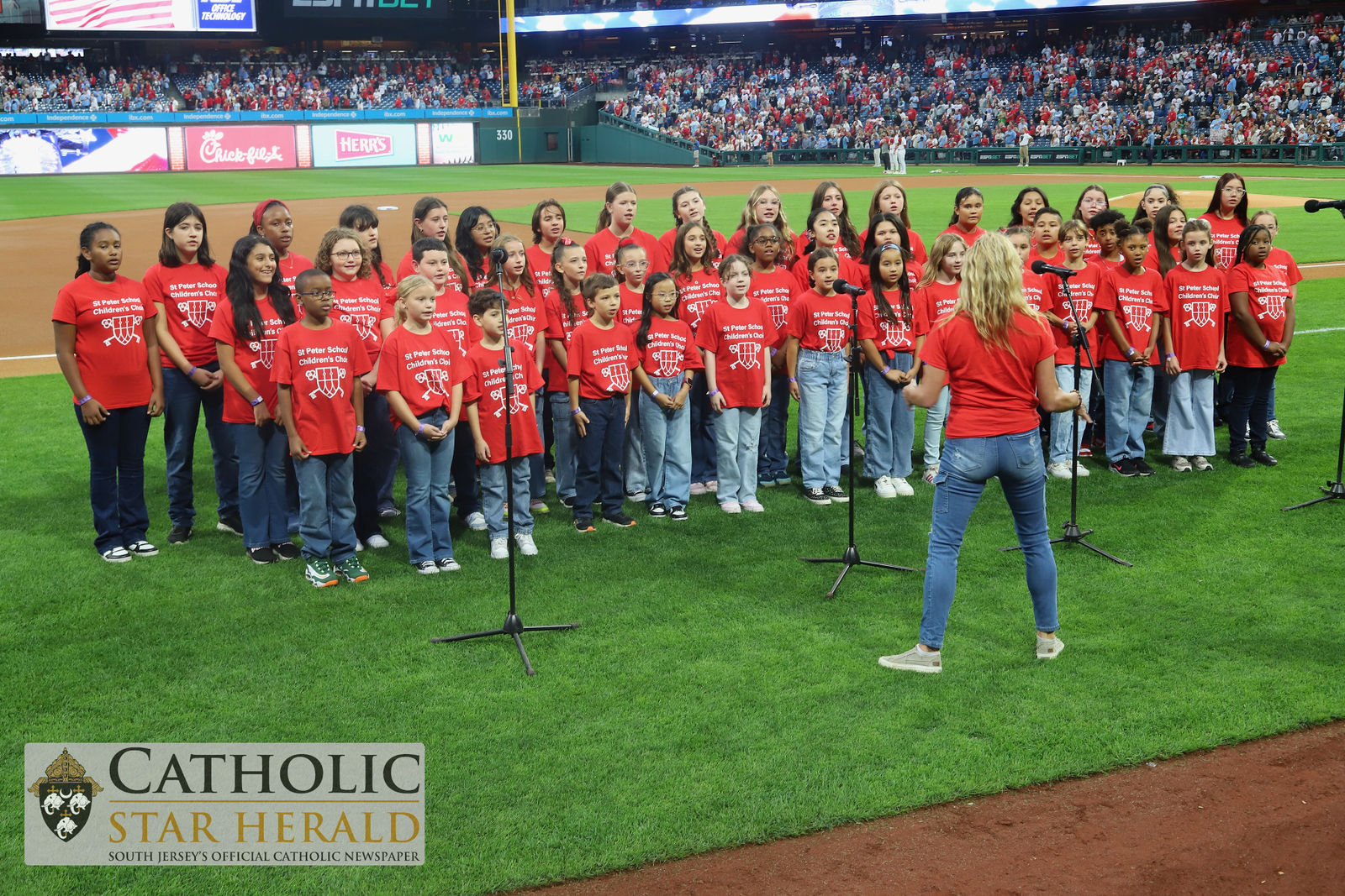 Saint Peter School National Anthem at Phillies by Catholic Star Herald Saint Peter School National Anthem at Phillies by Catholic Star Herald