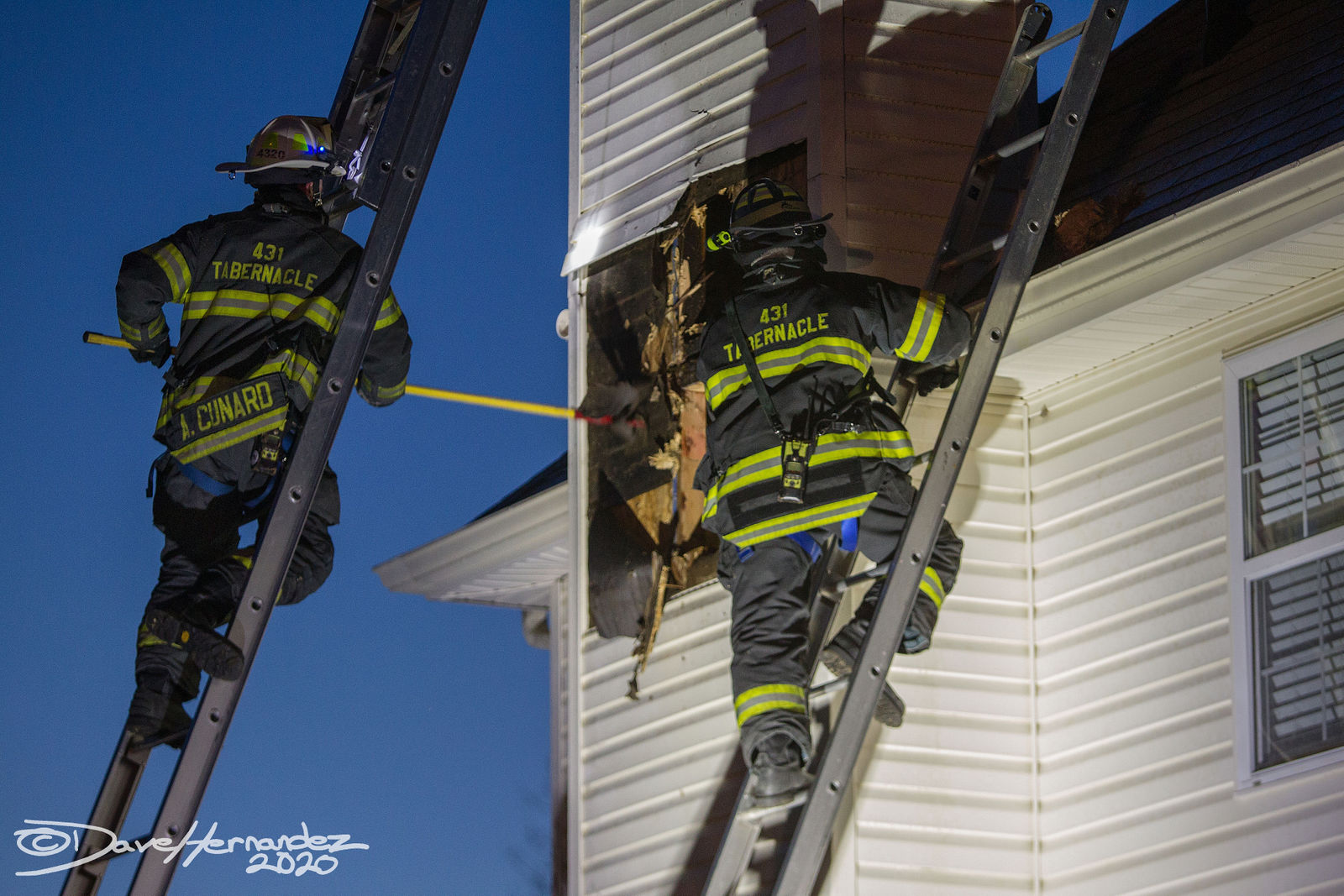 Shamong Chimney Fire by Dave Hernandez Photo