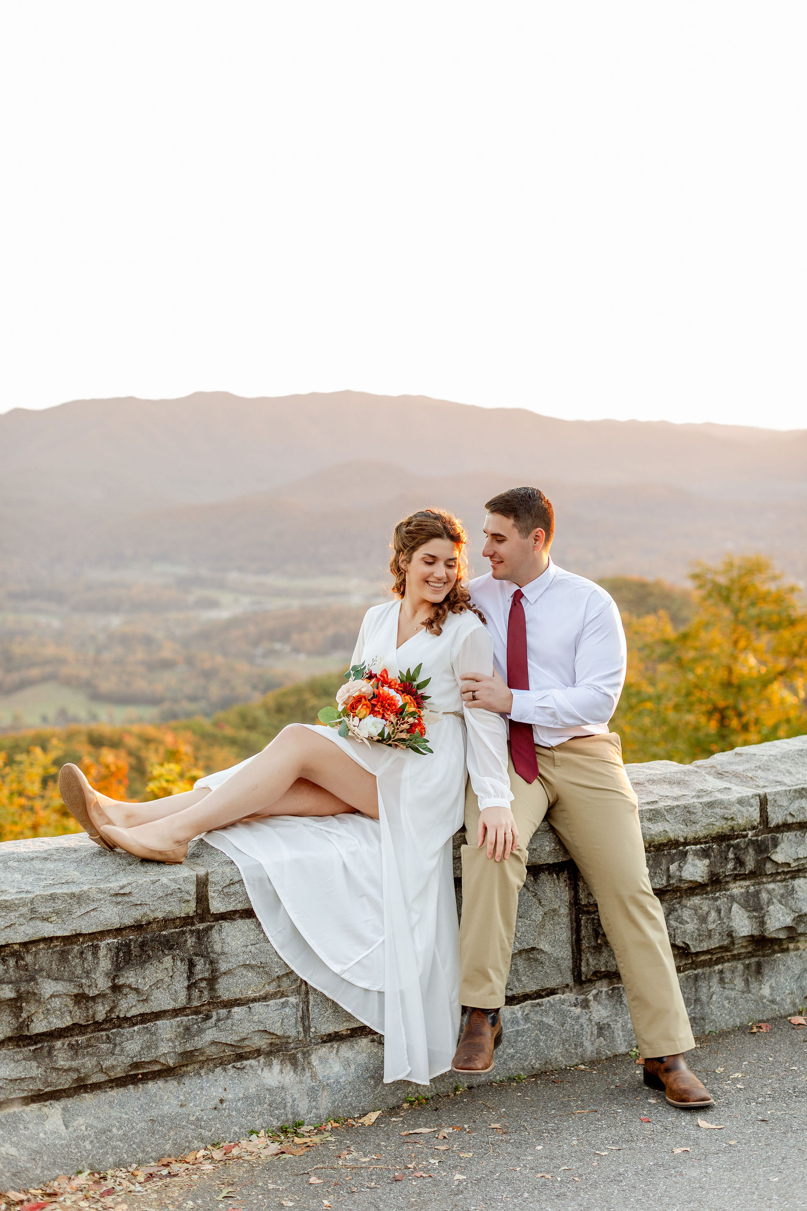 Elizabeth + Conner Elopement @ Foothills Parkway by Steph Young Photo