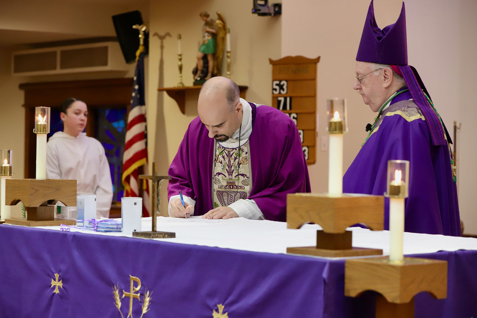 Fr. Michael Goyette pastor installation, Saint Michael's Parish by ...