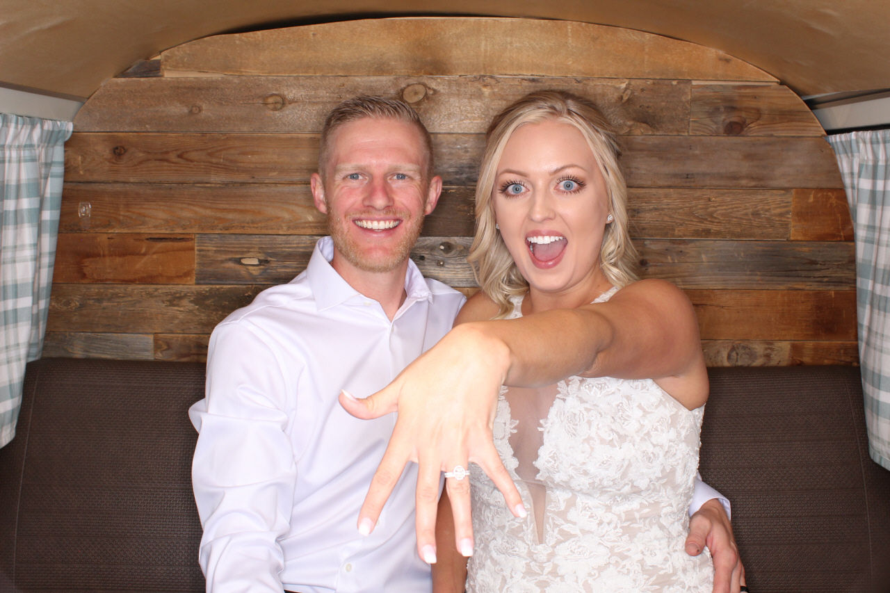 Grace + Corey by Photos by The ShutterBus Vintage VW Photo Booth