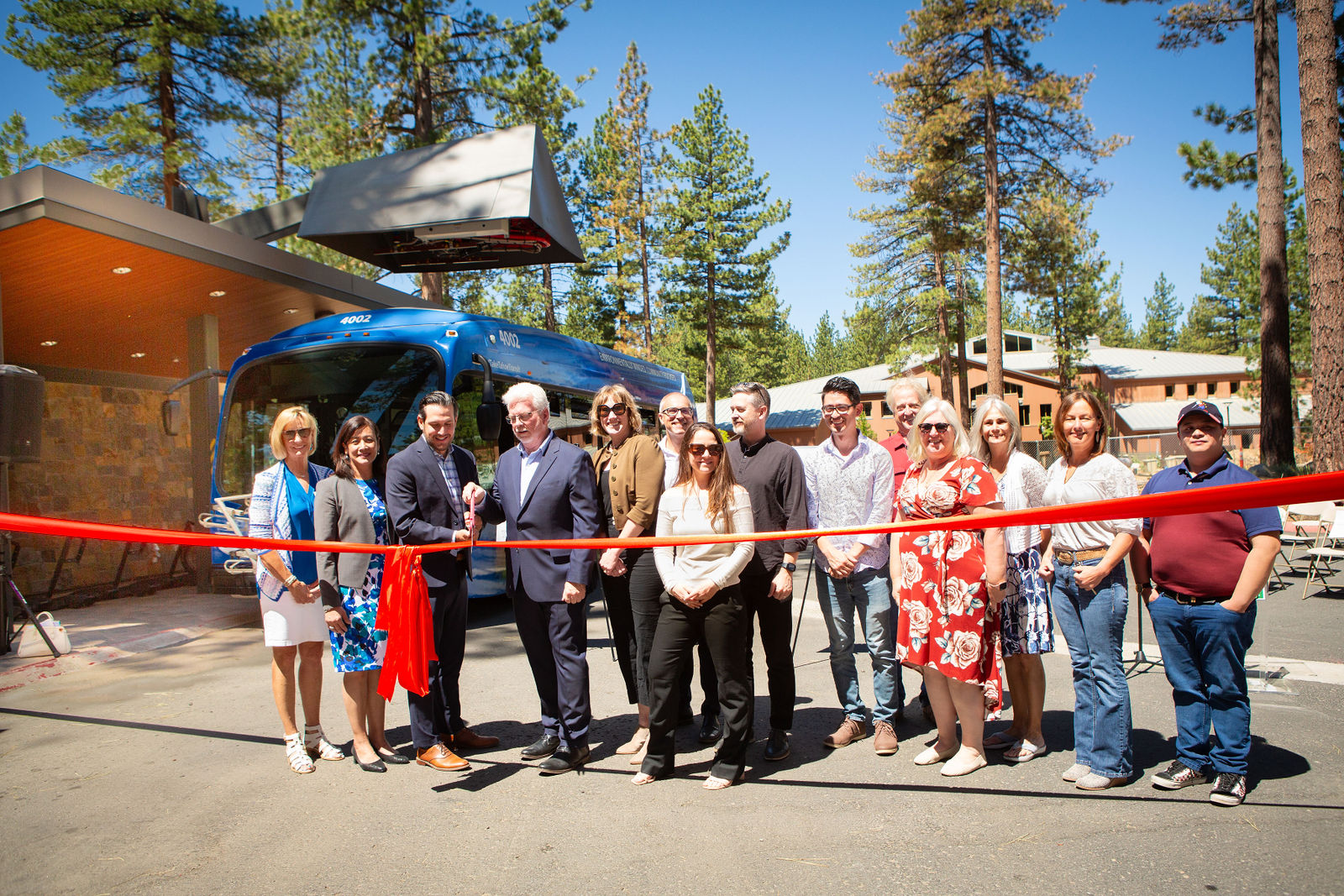 LTCC Electric Bus Ribbon Cutting by Hall Creations Wedding & Events