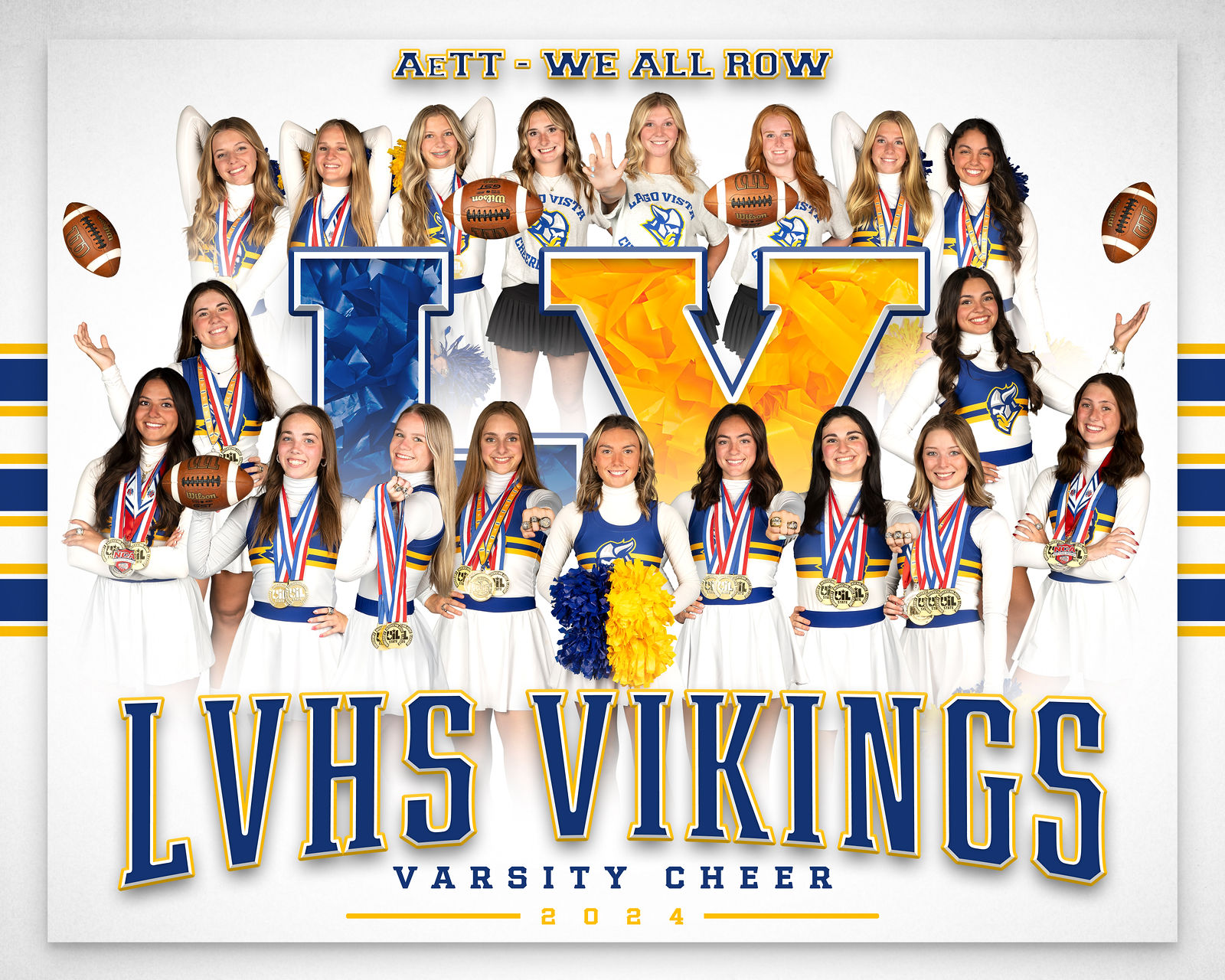 Varsity Cheer 2024-2025 - Banners & Team Portraits by Vannah Lee ...