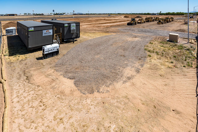 Falcon Field Hangars by HawkView Aerial Solutions