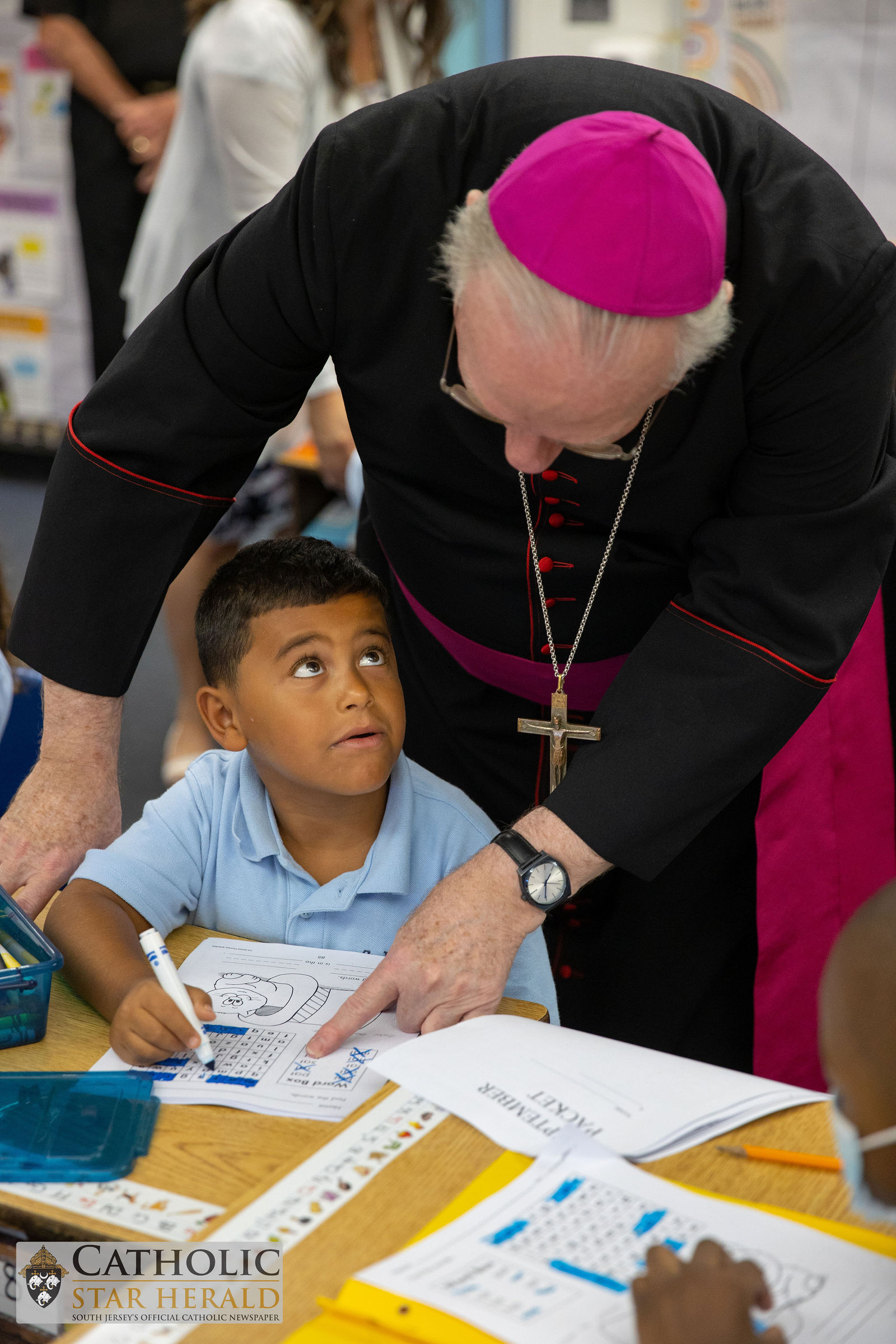 Bishop Sullivan visits Saint Vincent de Paul Regional School by ...