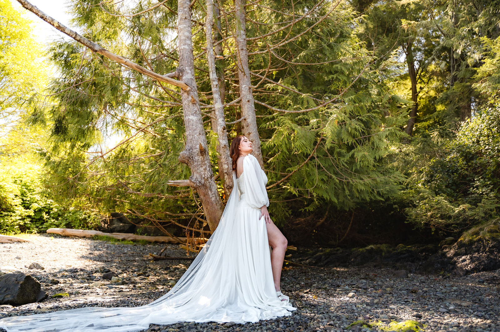 Fun and Flirty Bridal Portraits by Island Photography