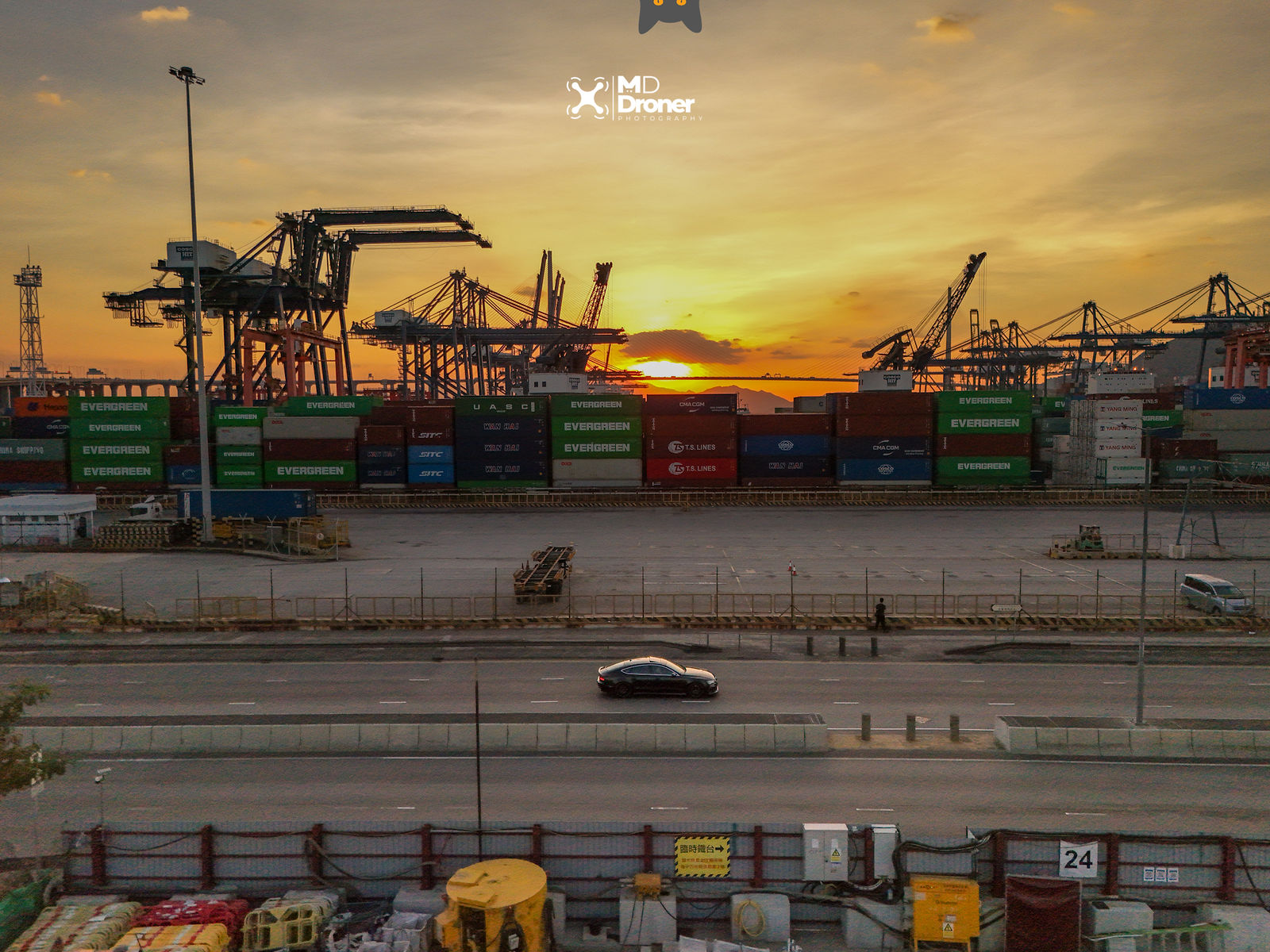 01 NOVEMBER 2024@KC Container Terminals (Golden Hours Drone) by MDDroner