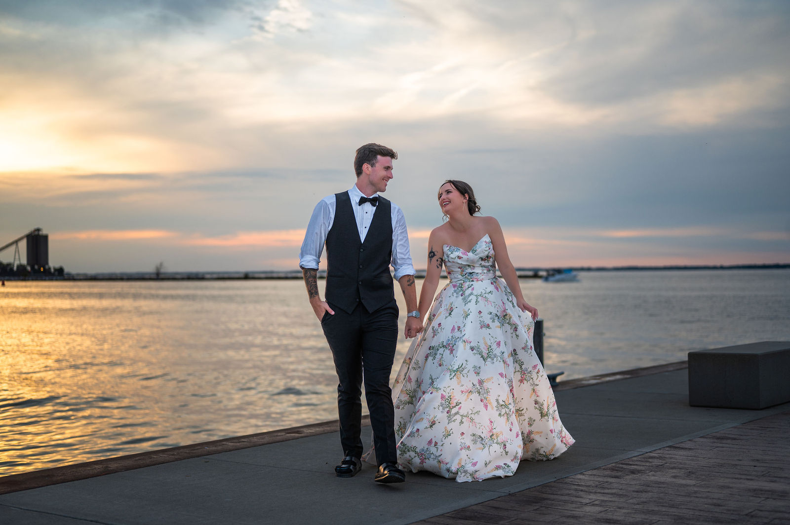 Heather and Liam- Jackson Street Pier by Shiny Penny Studios