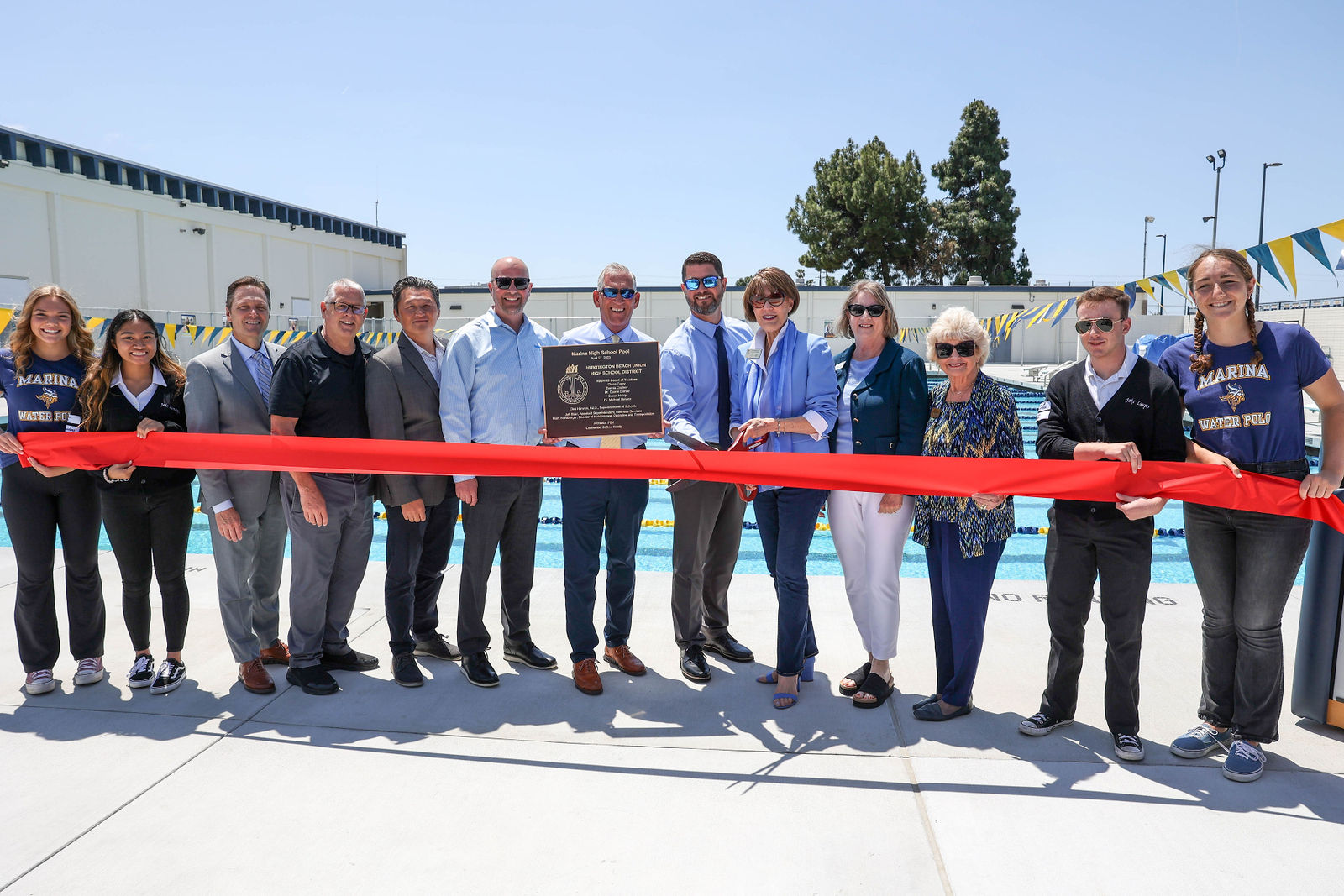 MHS POOL RIBBON CUTTING by Huntington Beach Union High School District