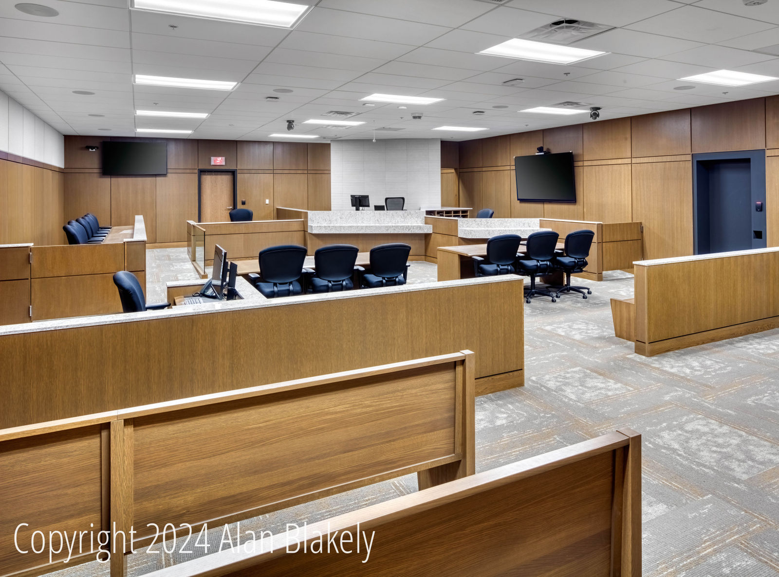 Ingham County Justice Center - Mason, Michigan by Alan Blakely Architectural Photography