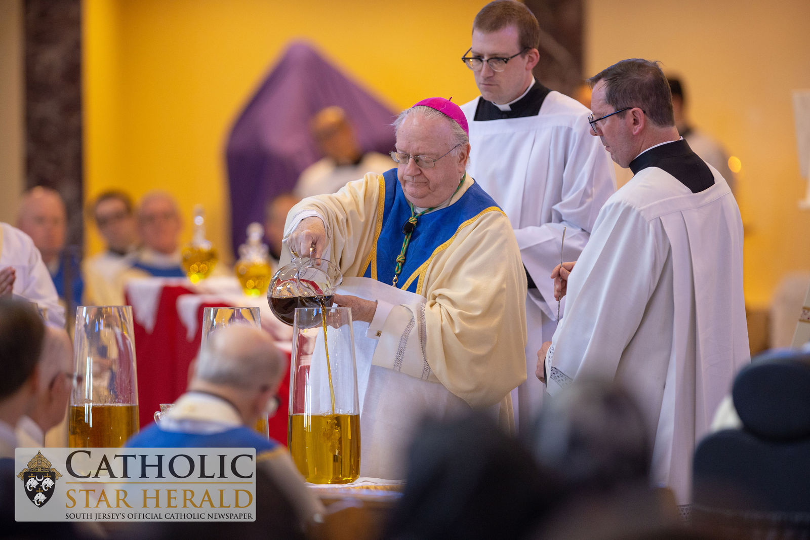 Chrism Mass with Bishop Dennis Sullivan at St. Agnes Church Blackwood ...