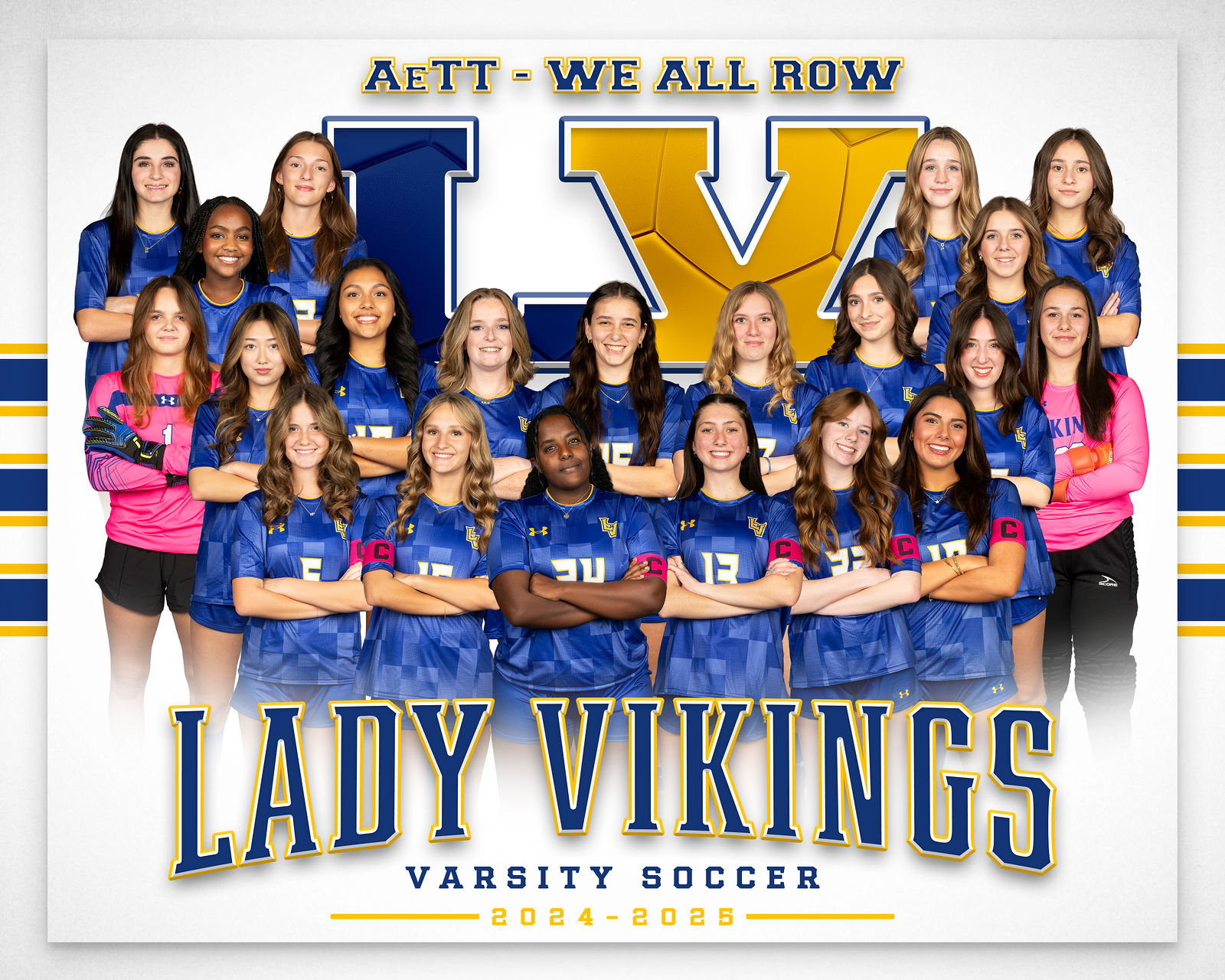 Lady Vikings Varsity Soccer Banners & JV Soccer 2024-2025 by Vannah Lee ...