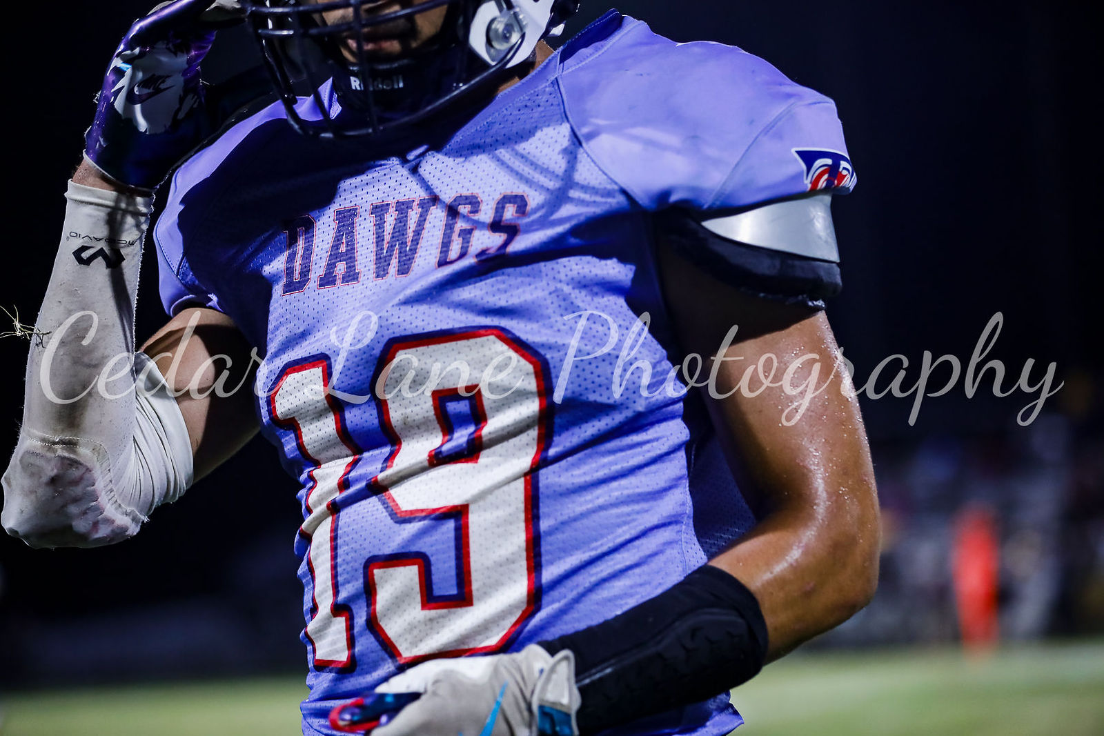 #19 Walker Football by Cedar Lane Photography