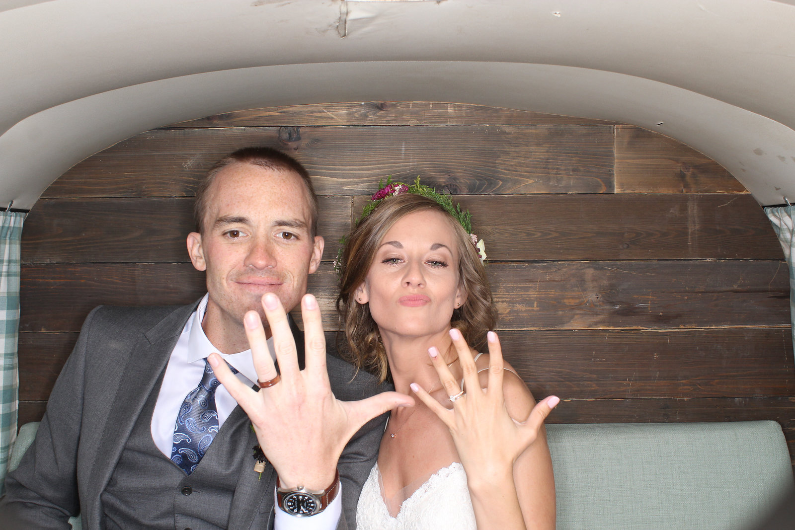 Jenny + Clint by Photos by The ShutterBus Vintage VW Photo Booth