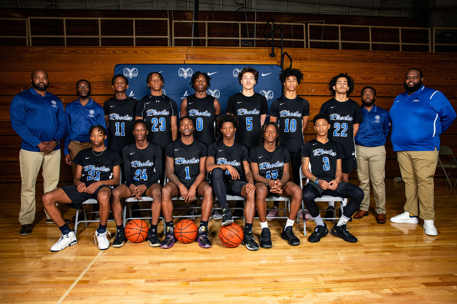 2022 - 2023 Rhodes Boys Basketball Media Day by Marlin Helsel Photography