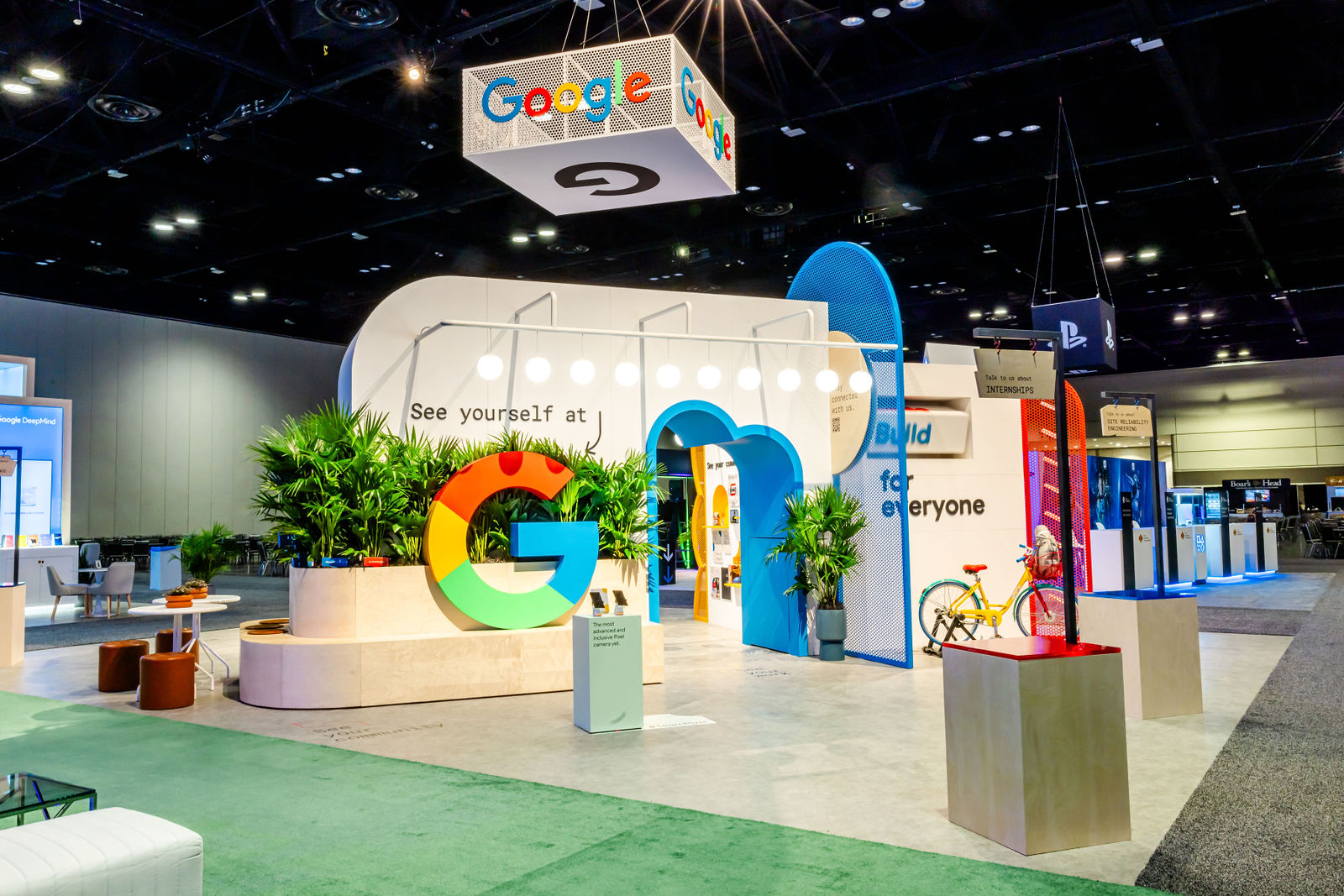 Google Booth at Grace Hopper Conference | Orange County Convention ...