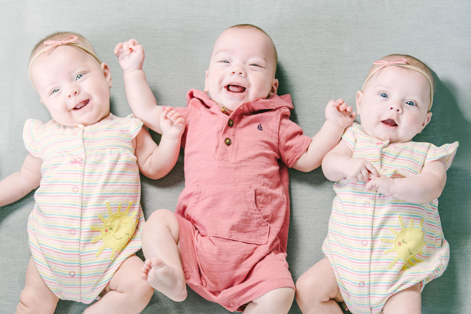 The McLaughlin Triplets by Caroline Beffa Photography