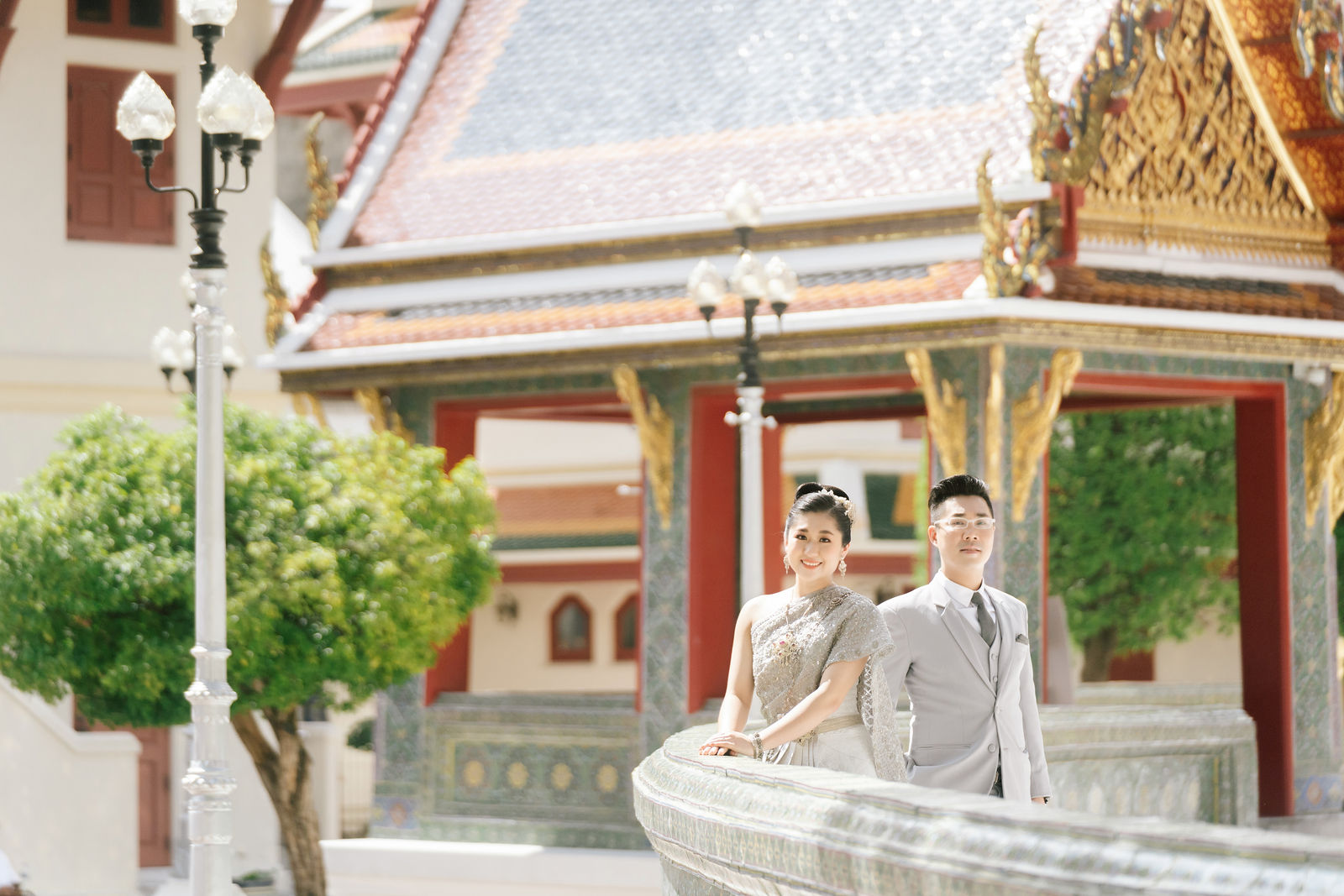 Wat Ratchabophit and Little Tree Garden, Pre - Wedding of Nuch and Ben ...