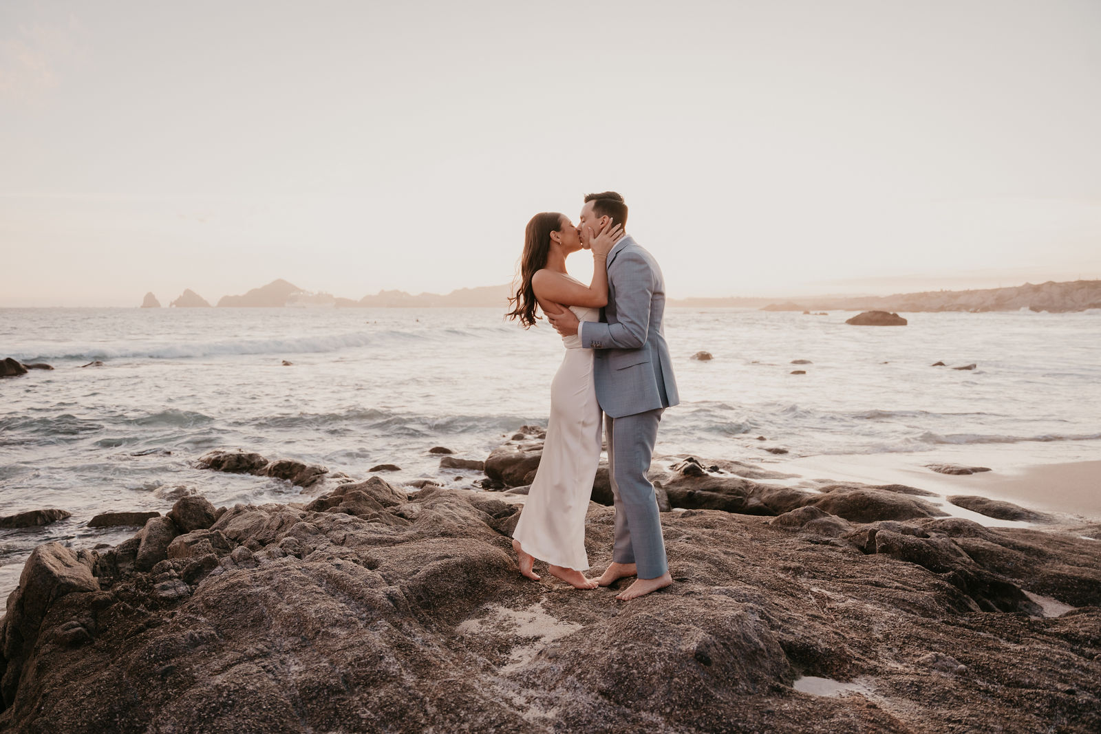 Colleen & Anthony - Walking by The Cape by Frank Tesisteco