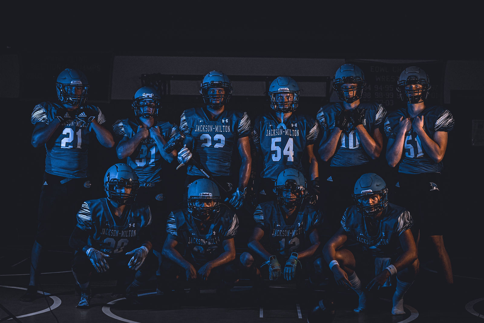 Jackson Milton Football Seniors - 2022 by Memory Mill Photography , LLC