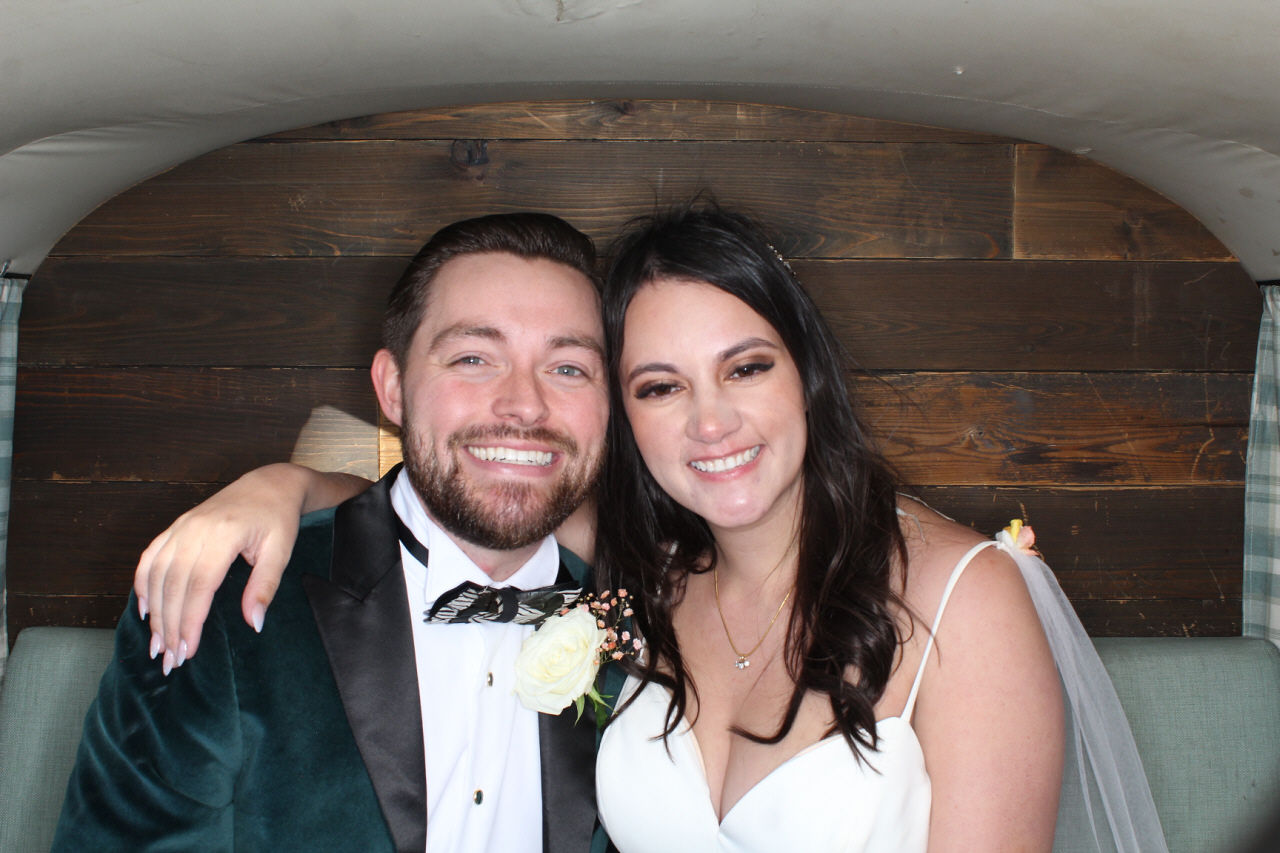 Sarah + Riley by Photos by The ShutterBus Vintage VW Photo Booth