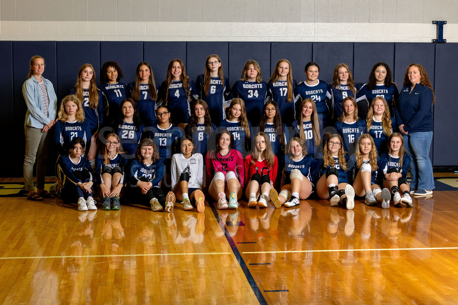 Bainbridge Guilford Volleyball Media Day 2025 by Sean Murphy Studios