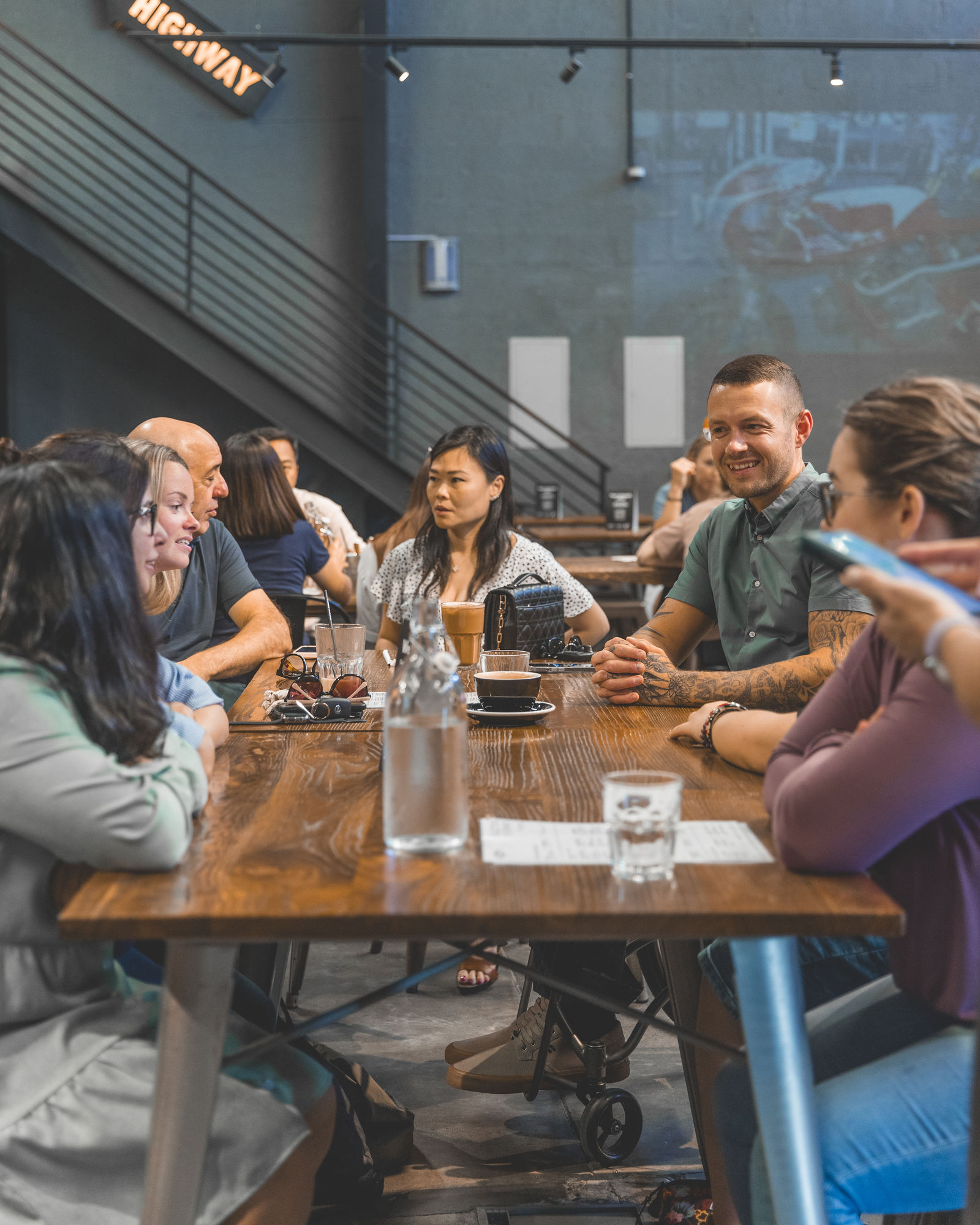 Jamie Morris at Cafe Rider For Touch by Adnan Karimjee