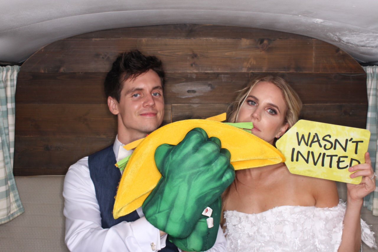 Courtney + Preston by Photos by The ShutterBus Vintage VW Photo Booth