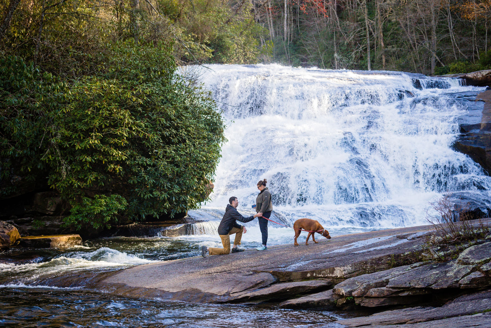 Aaron & Kathryn - DuPont State Forest by Forge Mountain Photography