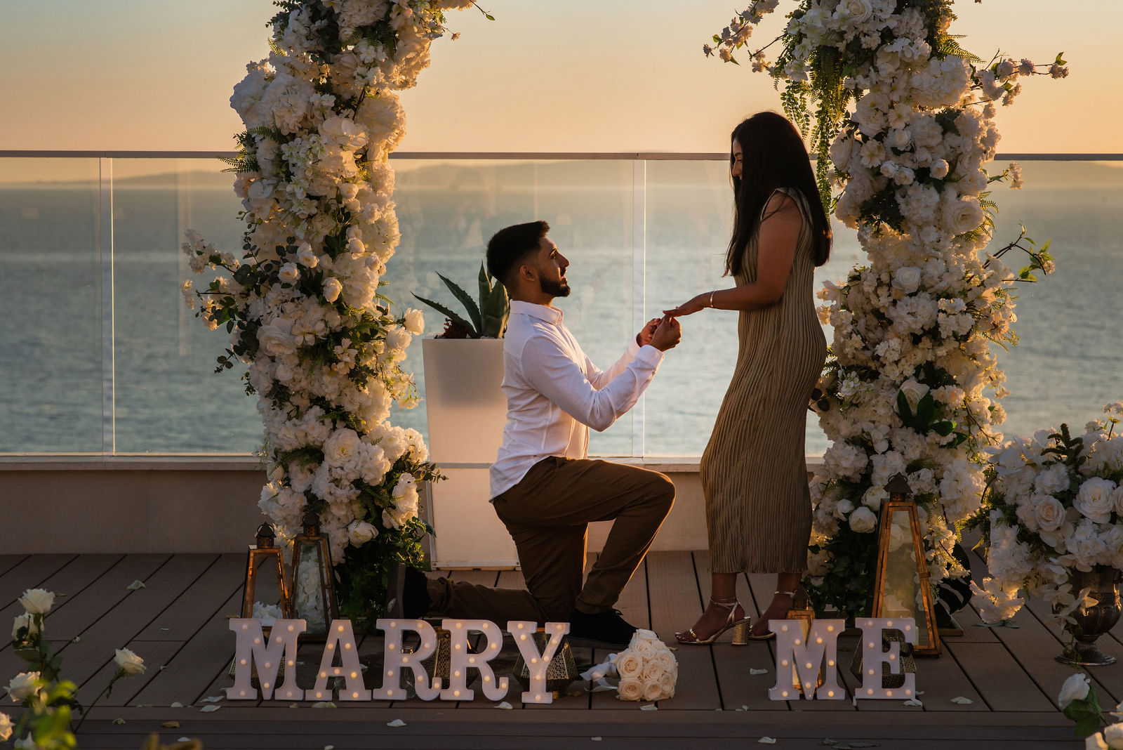 Proposal at the rooftop of the hotel by Split Photo Agency
