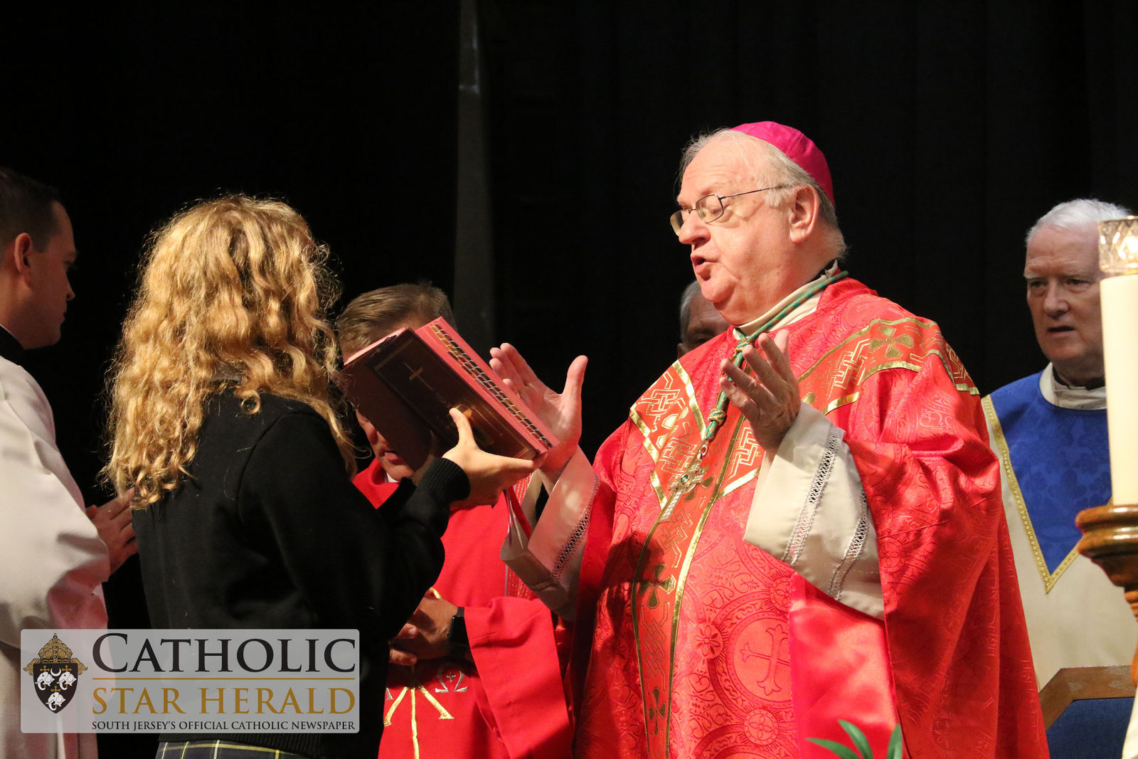 Holy Spirit High School welcomes Bishop Sullivan for Mass by Catholic ...