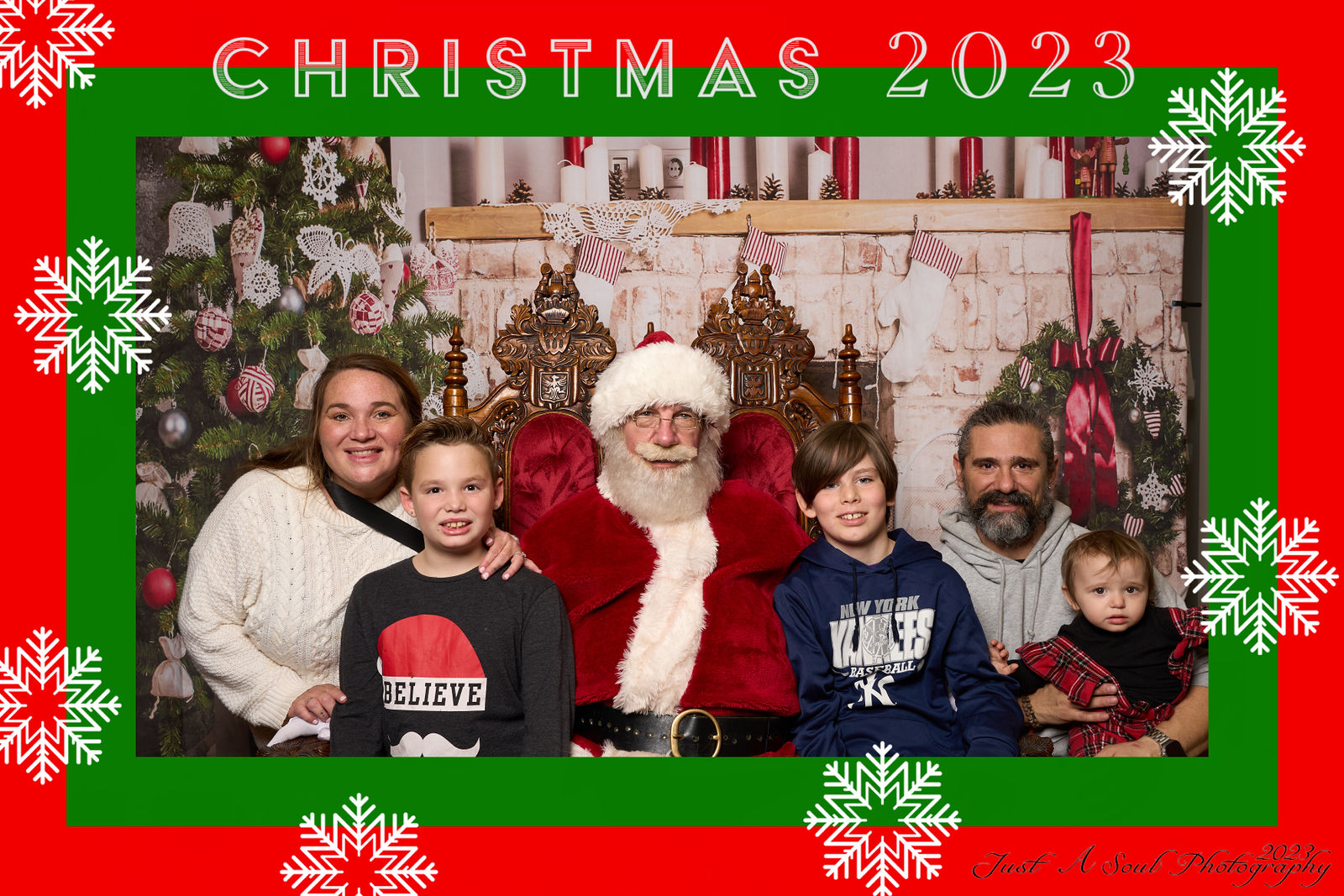 Sam & Fam Santa Photos by Just A Soul Media