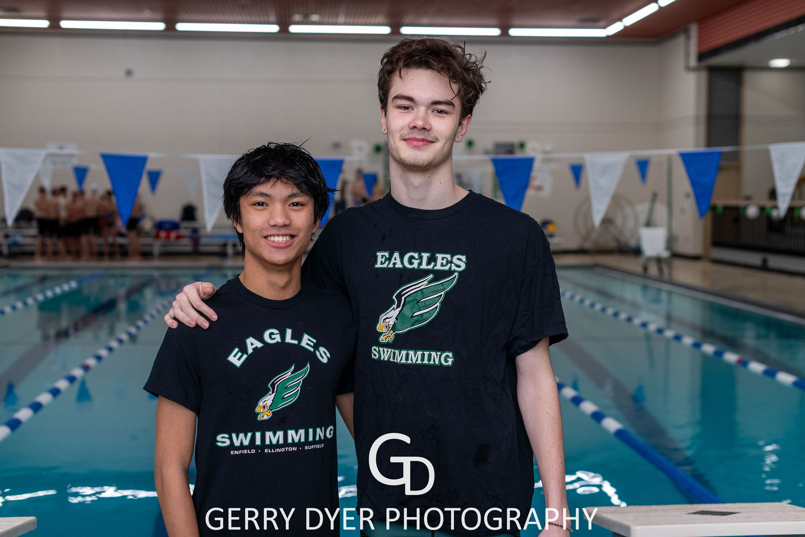 Eagles Swimming Team Senior Night 2024 by Gerry Dyer Photography