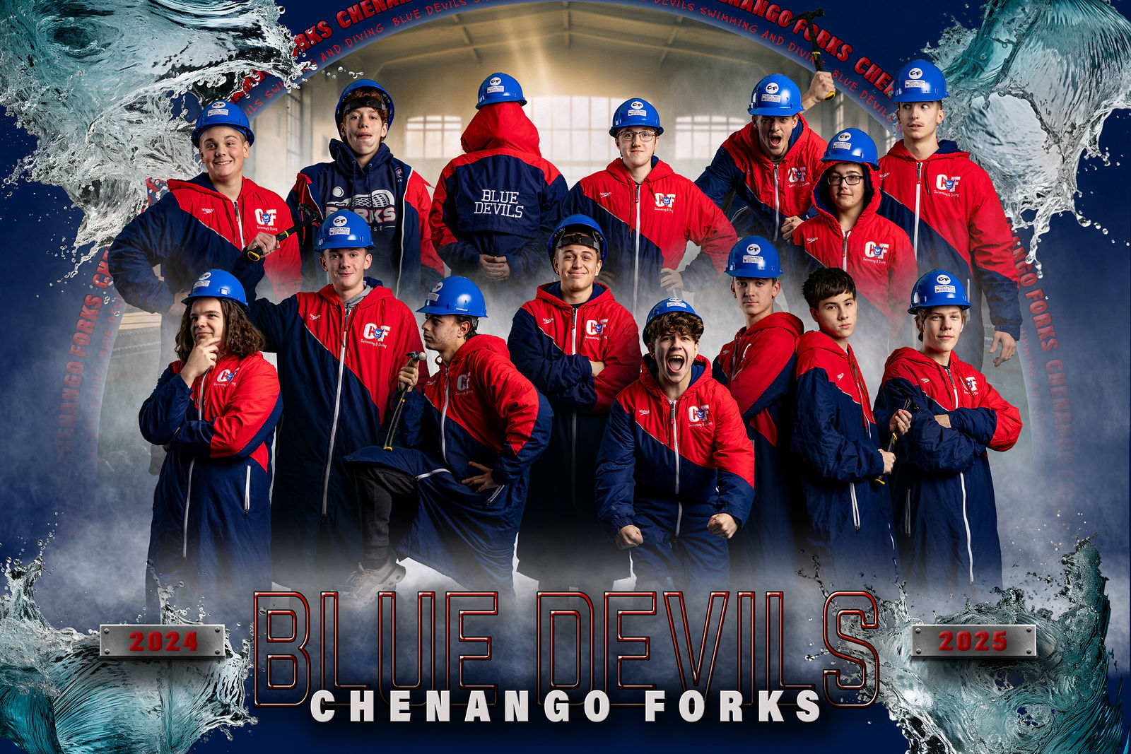 Chenango Forks Boys Varsity Swim by Sean Murphy Studios