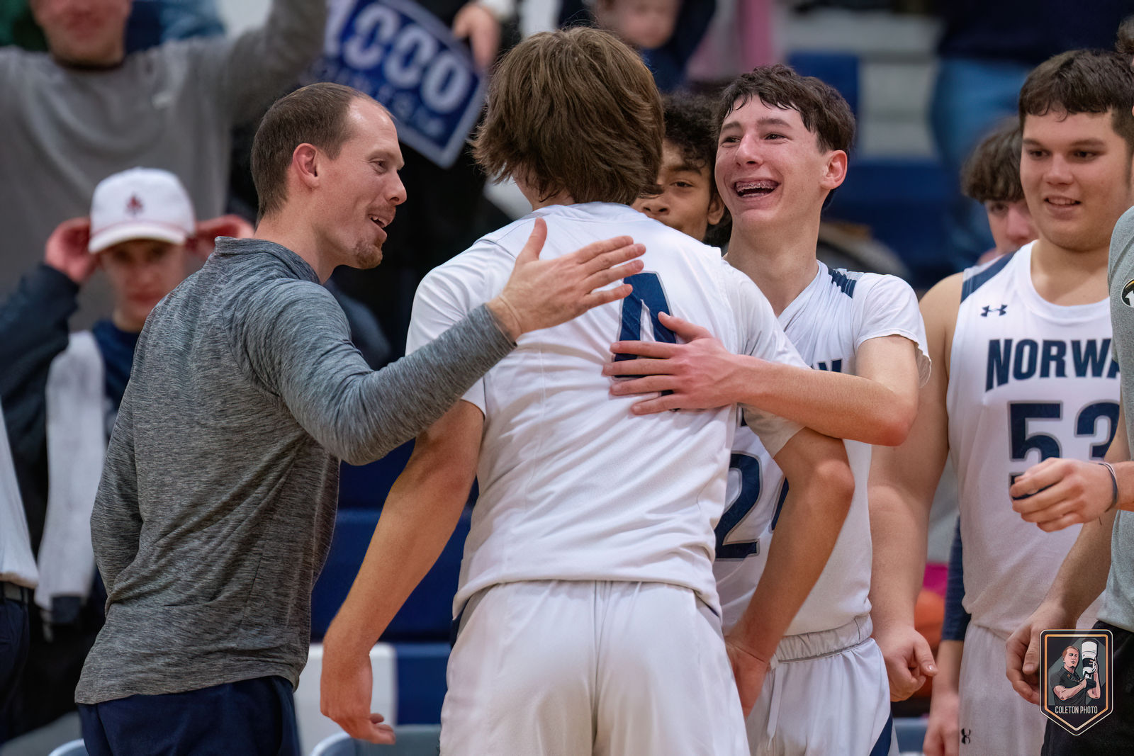 Norway Knights VS West Iron Varsity Basketball Game by Coleton Photo