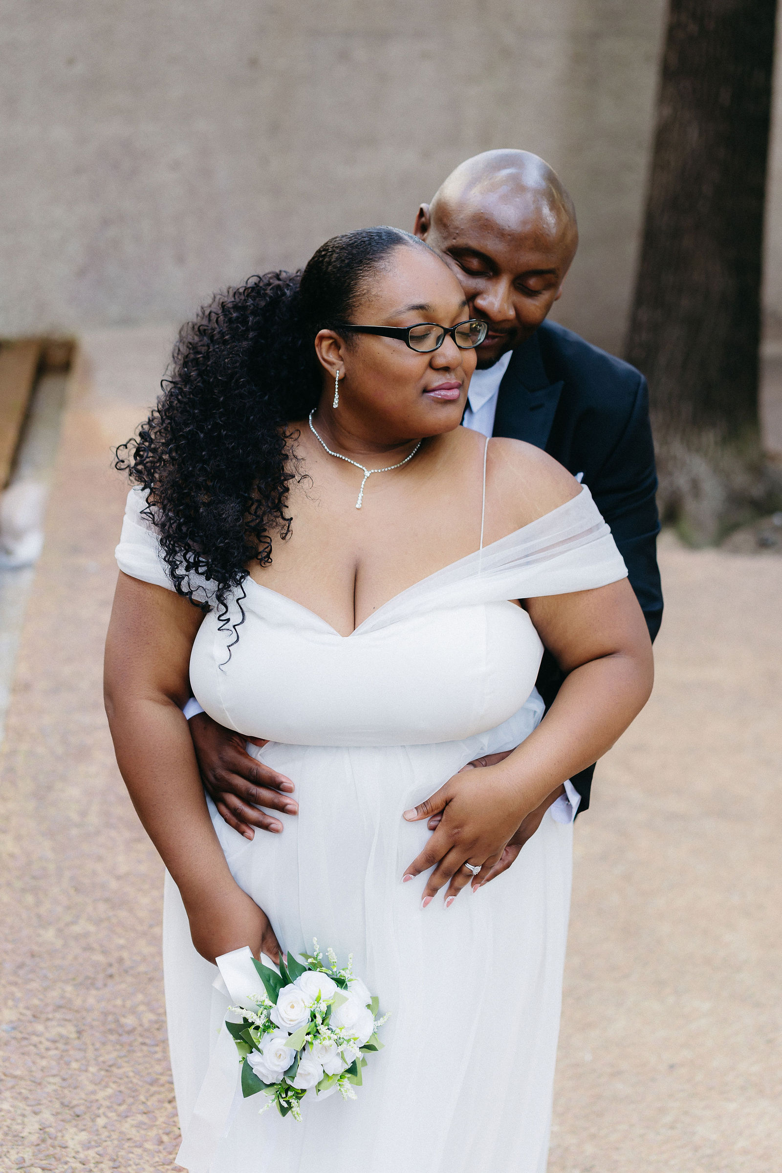 Jaamal & Alexandria- Thanksgiving Square by Just Elope LLC