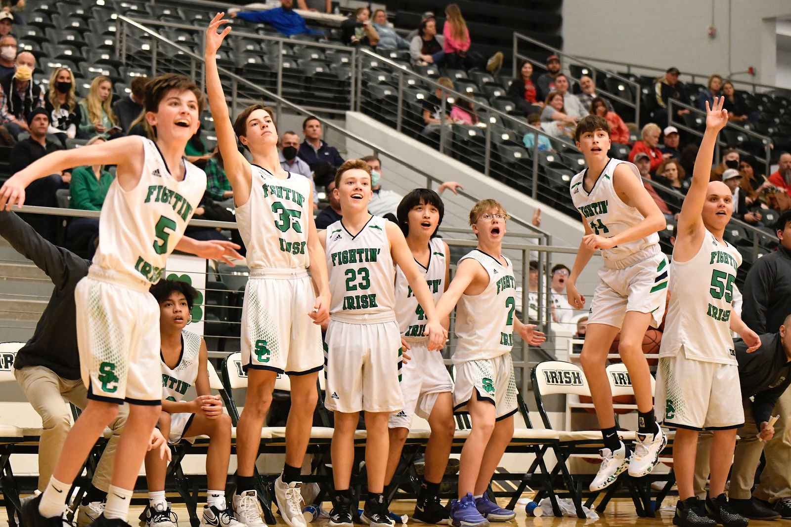 IRISH MEN'S C TEAM BASKETBALL 2021-2022 by CRW Photography