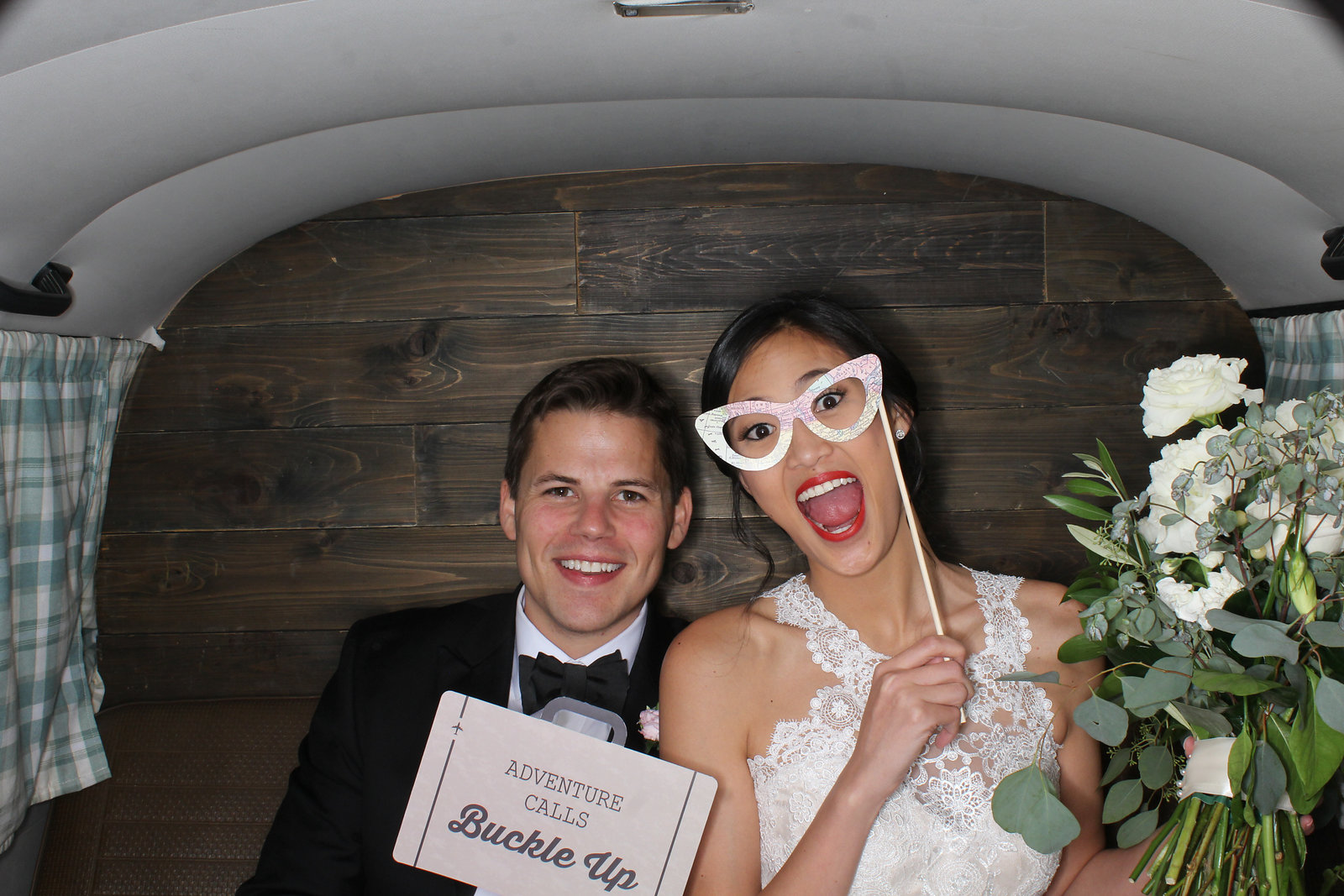 Jade + Jim by Photos by The ShutterBus Vintage VW Photo Booth