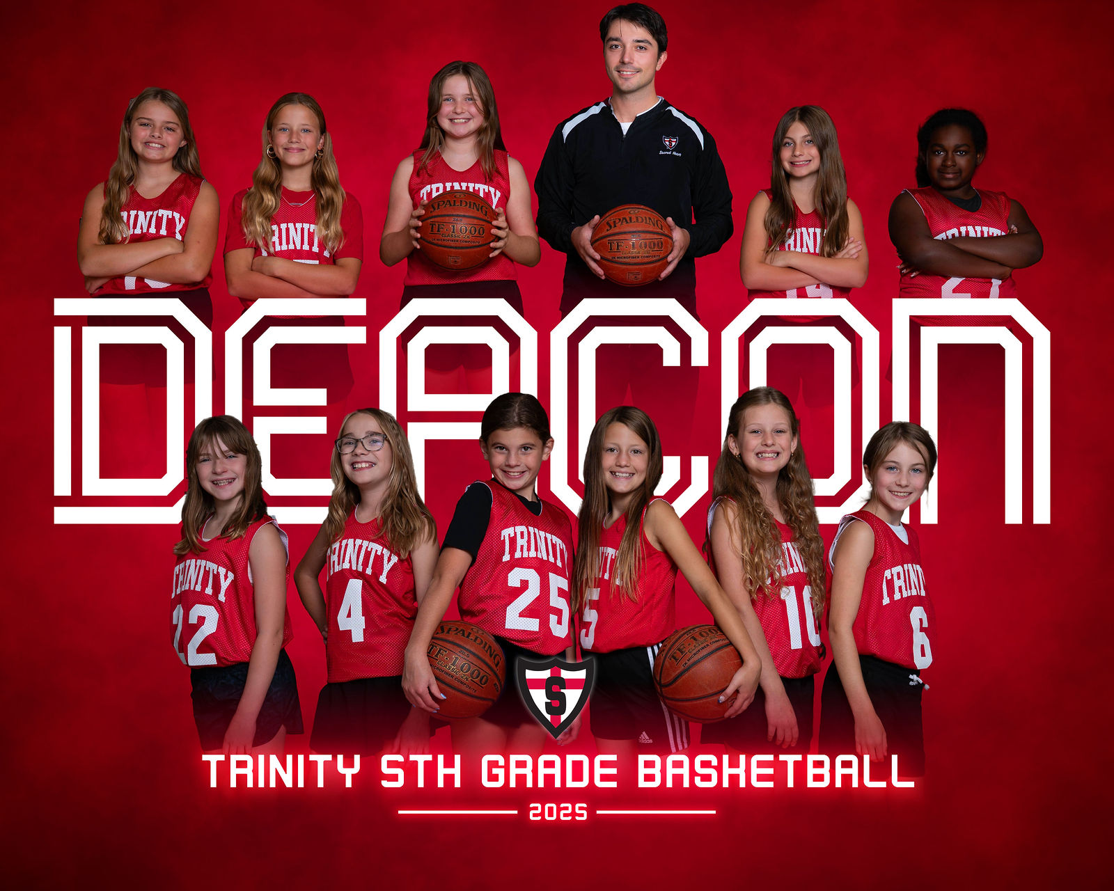 NATIVITY 5TH GRADE GIRLS BASKETBALL by Ten Little Chickens Photography
