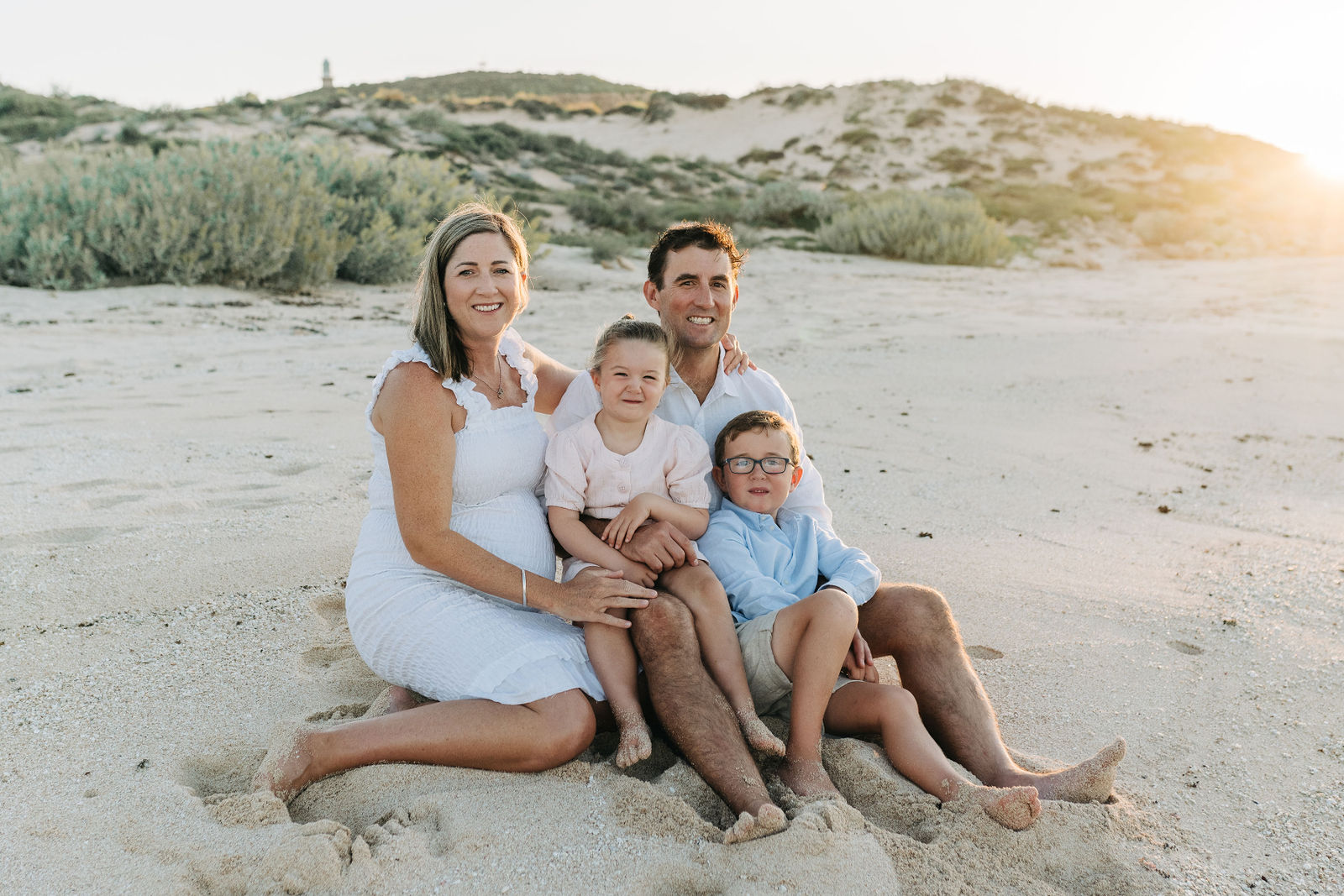 Courtney + Phil McLeod family session by Blue Media Exmouth