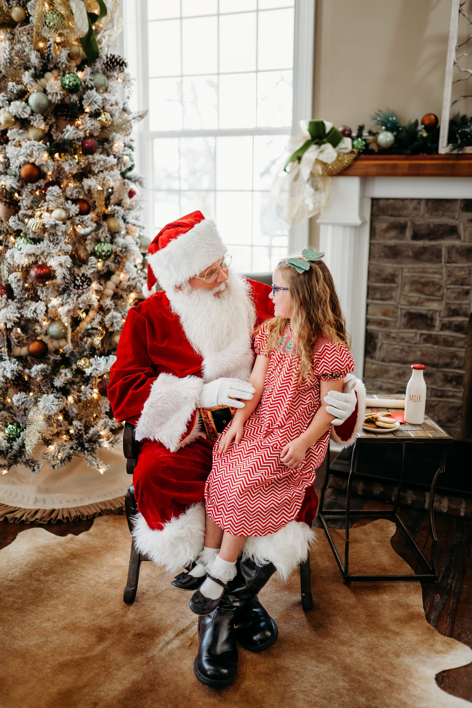 Cassandra Brandon Santa Session by Freeman & Co. Photography